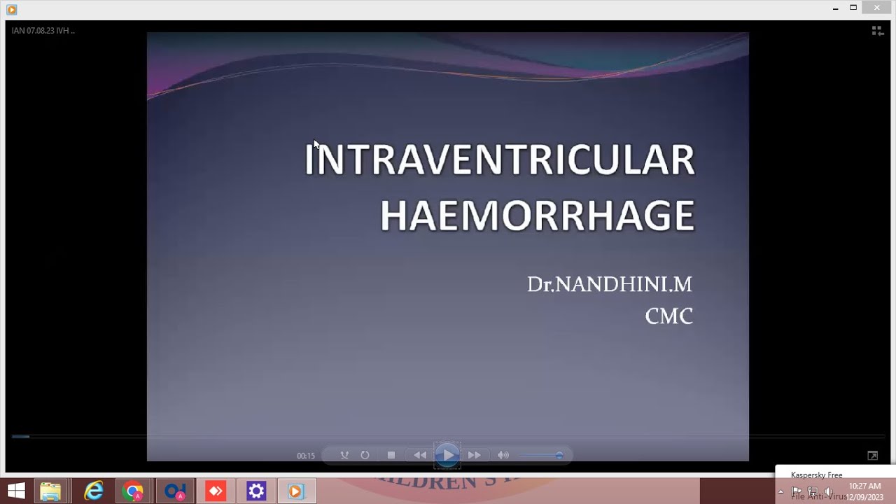 INTRAVENTRICULAR HEMORRHAGE - YouTube