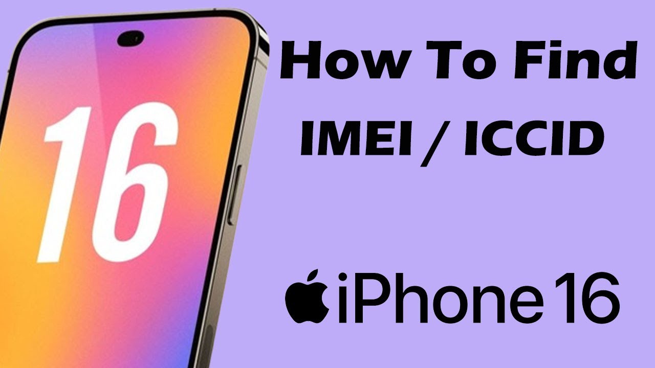 How to Find IMEI ICCID on iPhone 16 check IMEI and ICCID - YouTube