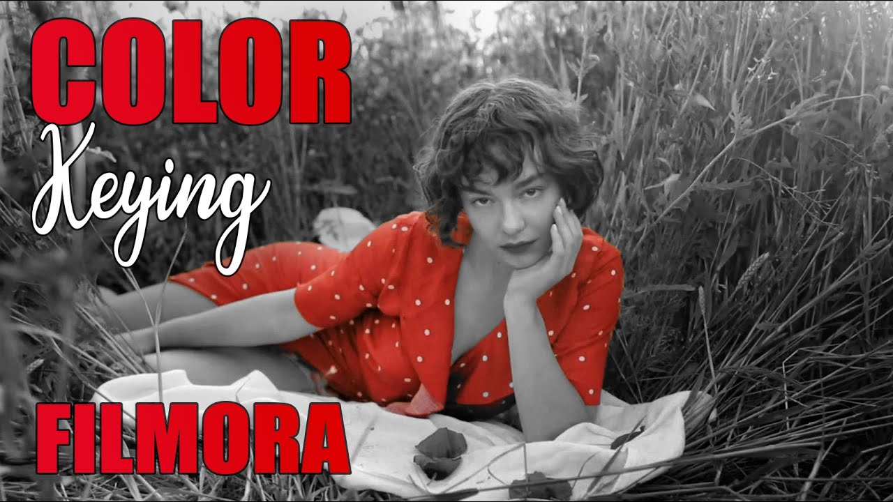 Filmora 12 Tutorial - Colorkey Effekt / Schwarz-weiss Video mit einzelner Farbe - YouTube