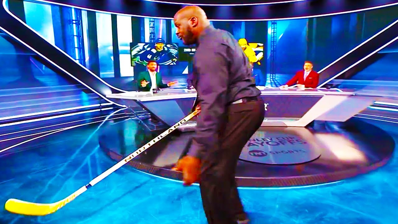 Shaquille O’Neal Returns Zach Hyman Impression w/ NHL on TNT Crew ...