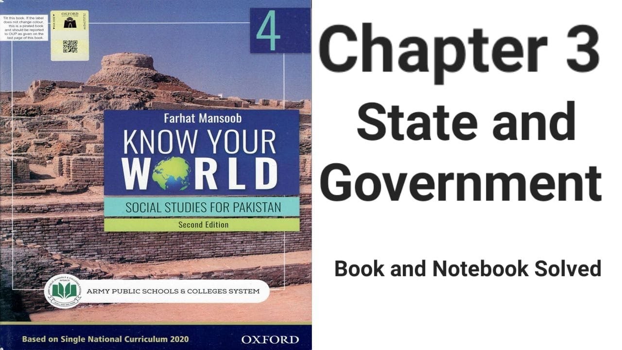 SST Class 4 || Know Your World || Chapter 3 || State and Government ...