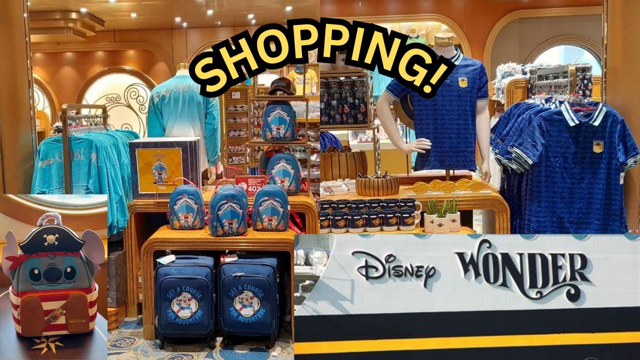 Shopping on Disney Wonder cruise - So much merchandise - YouTube