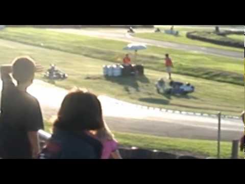 Massive Go Kart Accident, Roll Over Flip - YouTube