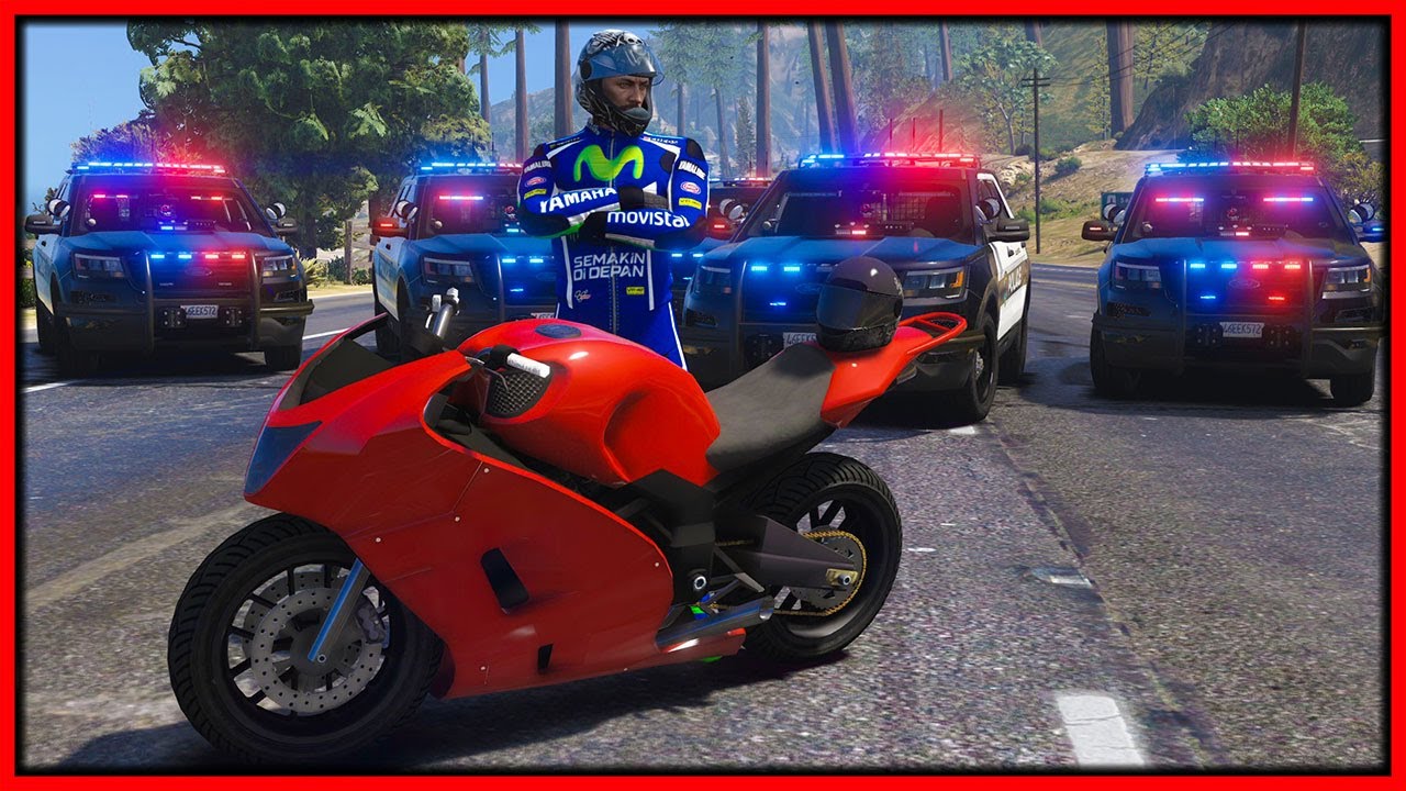GTA 5 Roleplay - trolling cops in worlds FASTEST bike | RedlineRP - YouTube