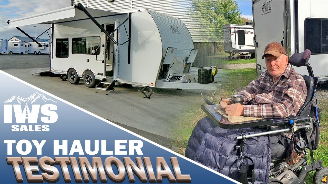 2020 ATC 20' Toy Hauler Camping Trailer - Customer Testimonial - YouTube