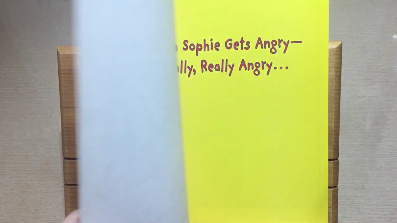 20. When Sophie Gets Angry- Really, Really Angry by Molly Bang - YouTube
