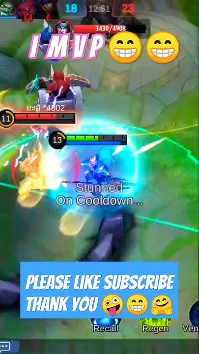 Mobile Legend Game Play Short Video Like Thank Mobilelegend Gaming