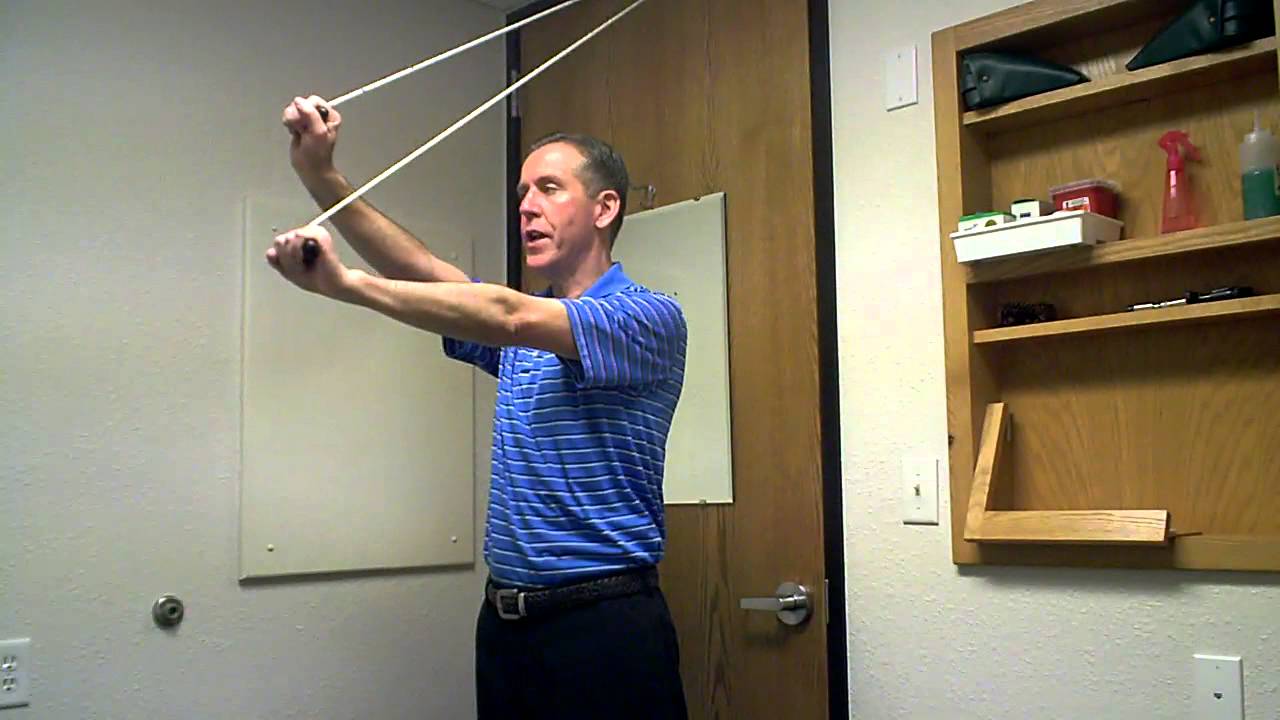 Shoulder Pulley Against Door - YouTube