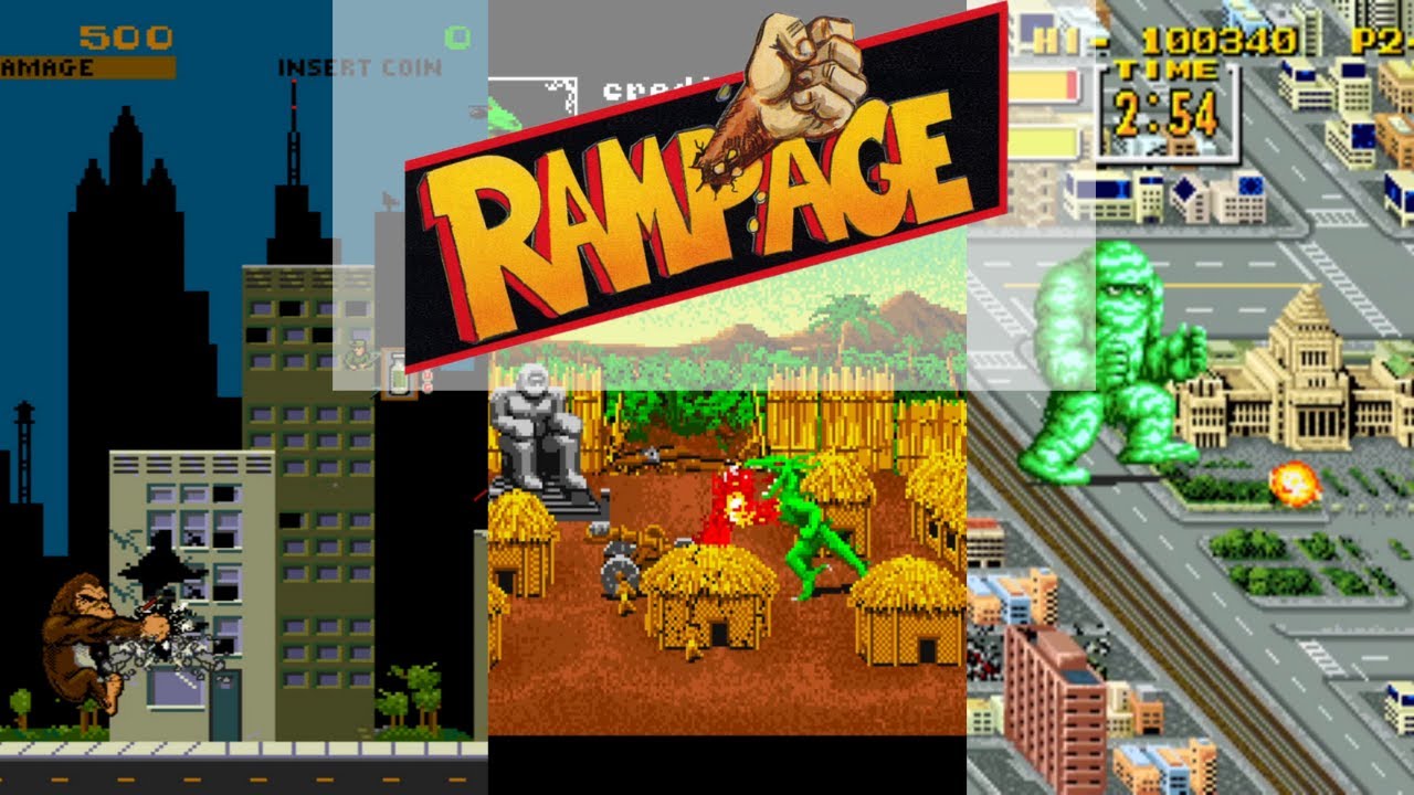 Rampage Clones, Knockoffs, and Copycats Comparison (HD) | Arcade Game Clones - YouTube