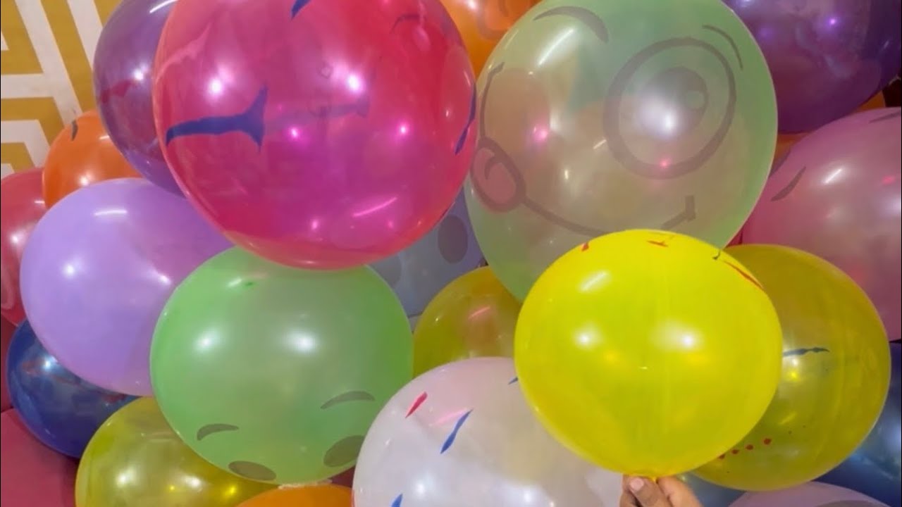 36 Big colourful Balloons ?…. - YouTube