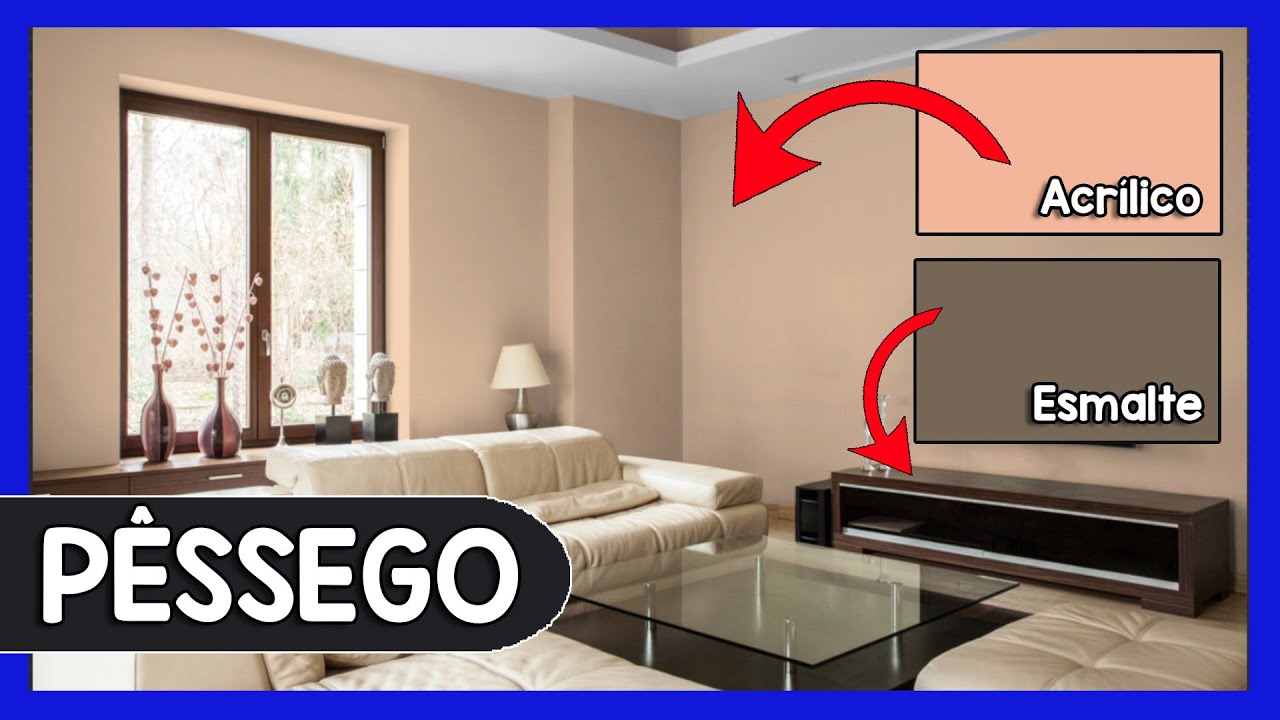 Como Simular a Cor Pêssego Do Leque De Cores Coral Na Parede! - YouTube