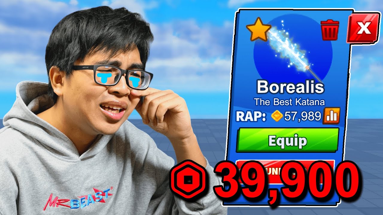 ดาบราคา 39,900 Robux (Borealis) ️ | Roblox Blade Ball - YouTube