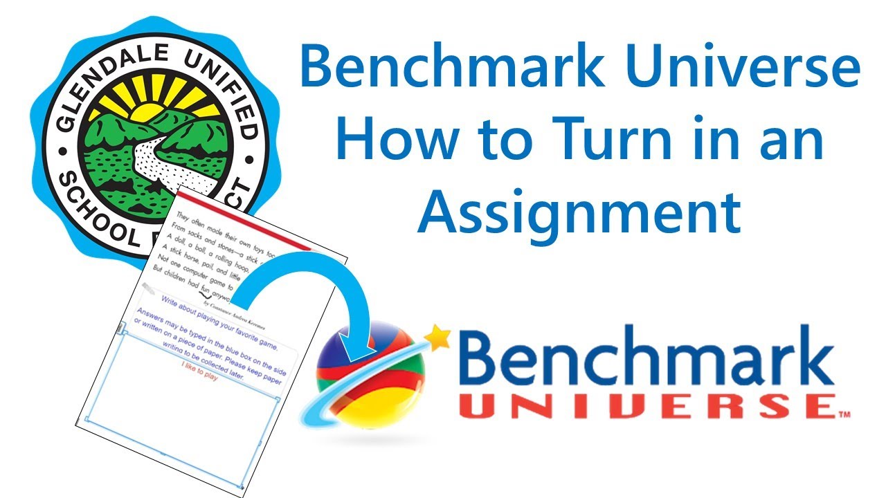 GUSD How To Complete an Assignment In Benchmark Universe K-5 - YouTube