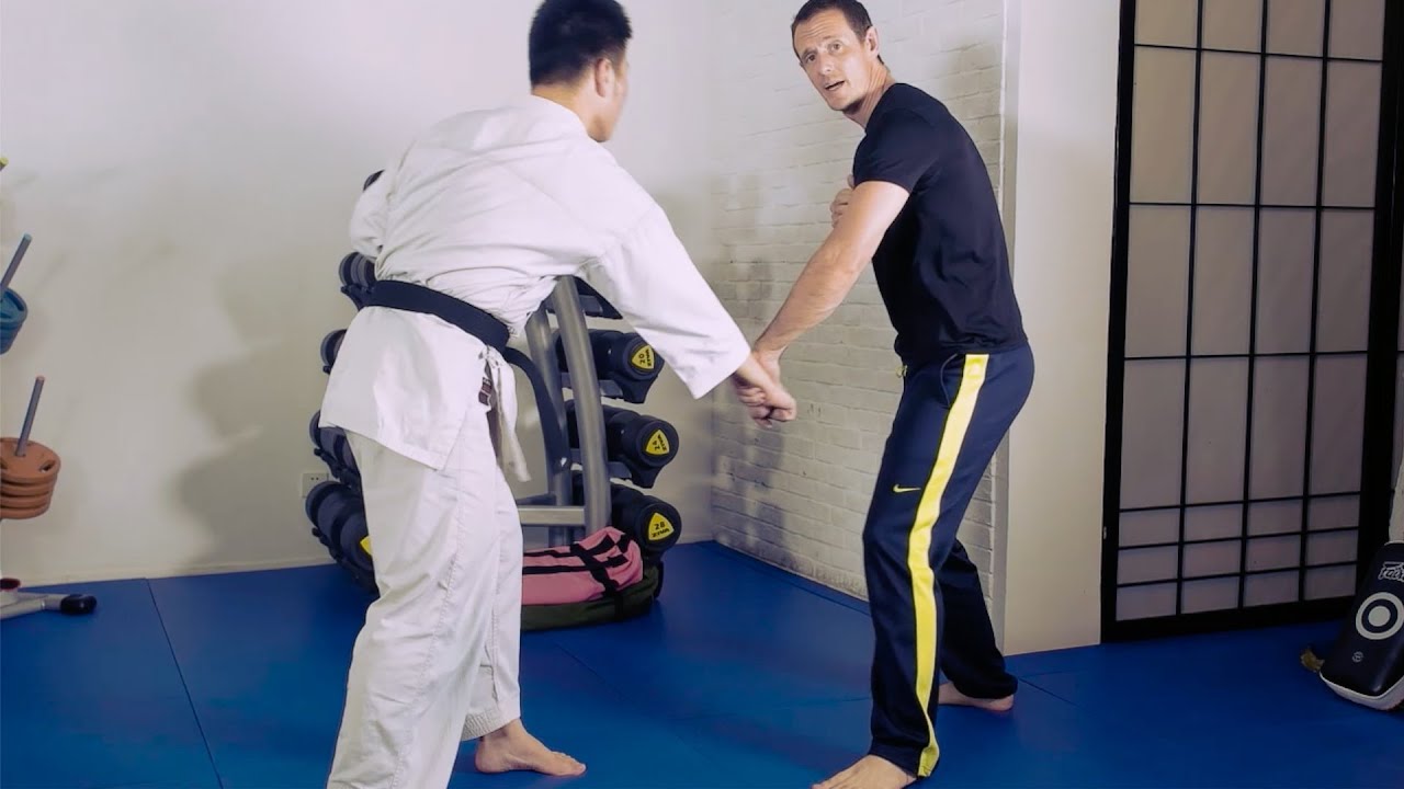 Hapkido Throw From HARD Inside Trap / Intercept | Tom Fazio - YouTube