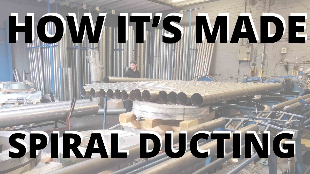 Spiral Duct Machine - Manufacturing Spiral Pipe - YouTube