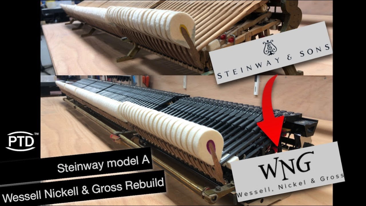 Upgrading a Steinway & Sons with a Wessell, Nickel & Gross action - YouTube