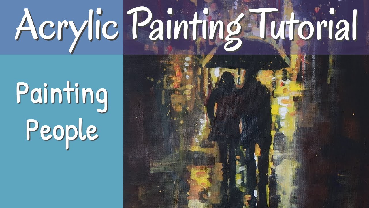 Painting People Acrylic Step By Step Tutorial. - YouTube