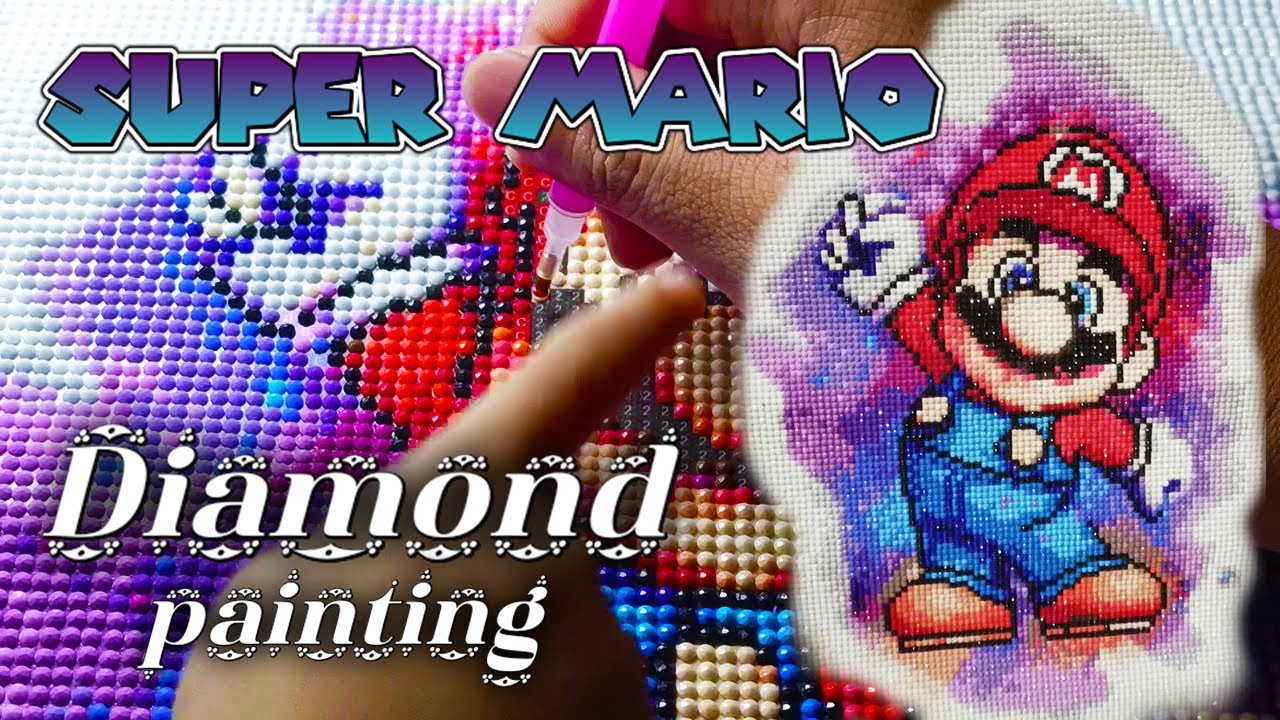 SUPER MARIO Timelapse | Diamond Painting KD's favorite character ...