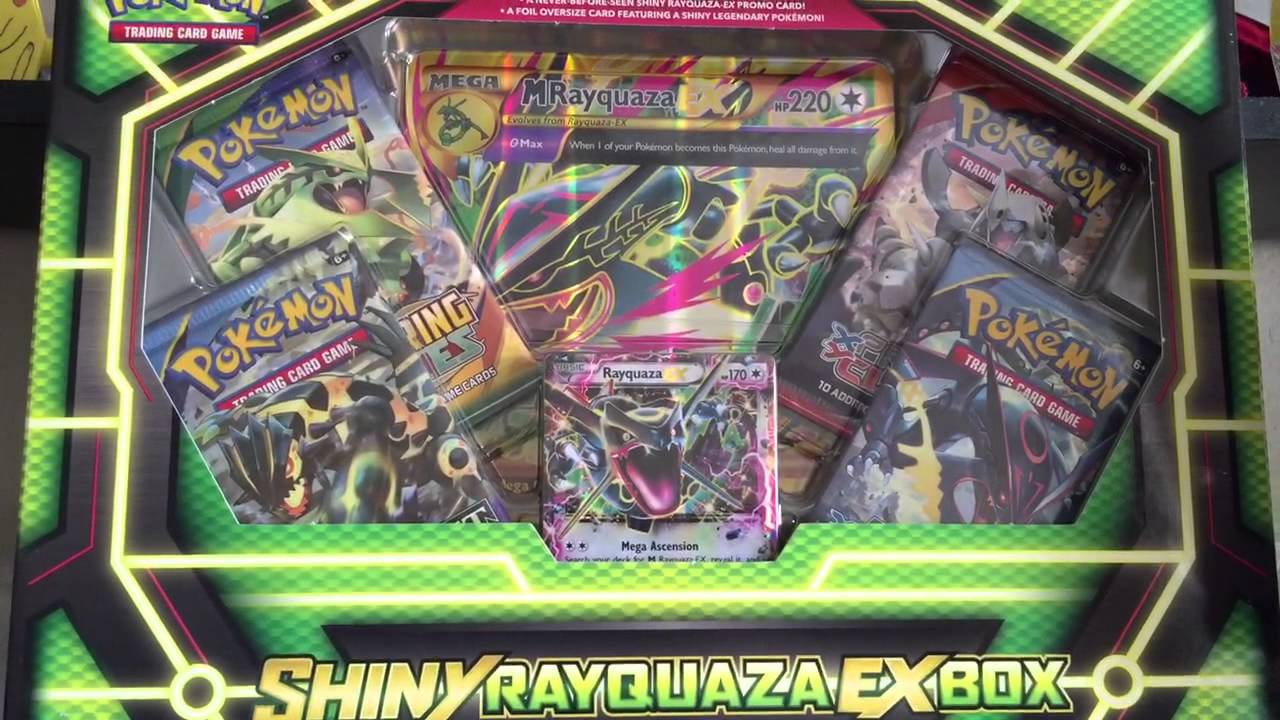 Shiny Rayquaza EX Box - YouTube