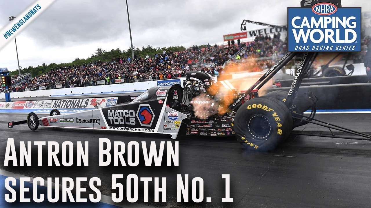 Antron Brown secures 50th career No. 1 qualifier - YouTube