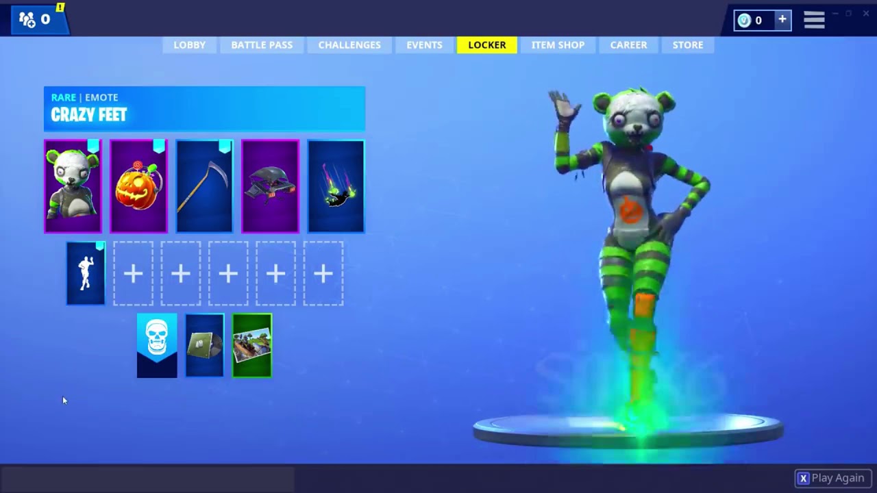 Fortnite - Crazy Feet Emote Extended Beat 1 HOUR (LEAKED) - YouTube