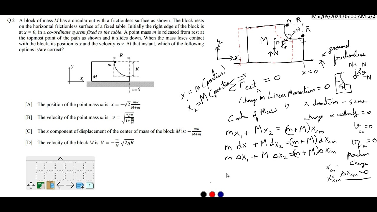 IIT JEE (Advanced) Mechanics Question - Lots of concepts Discussed ...