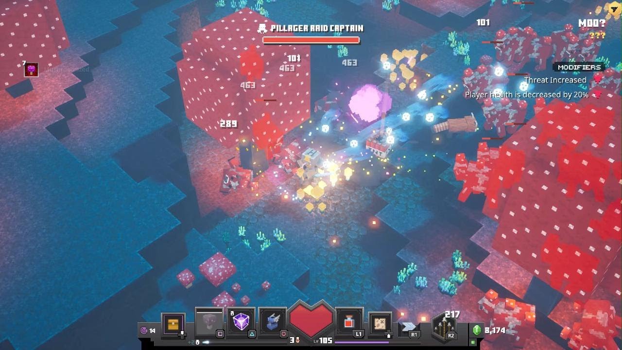 Minecraft Dungeons tnt went space fail - YouTube