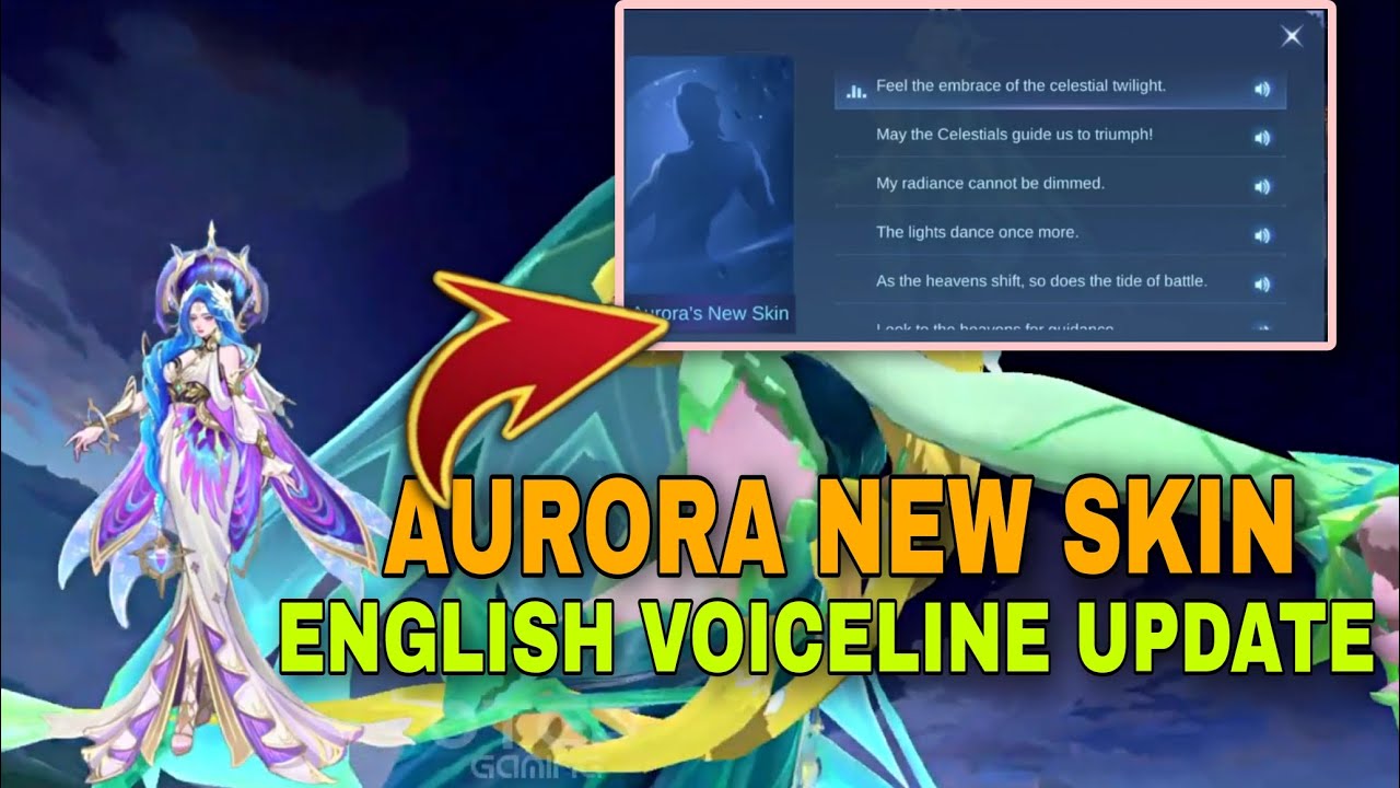UPCOMING AURORA NEW SKIN ENGLISH VOICELINE UPDATE | MLBB - YouTube