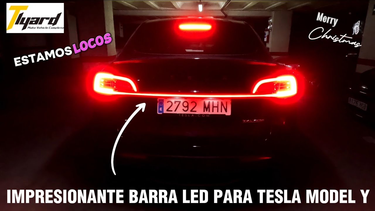 Tesla Model Y Barra de Luces traseras LED ! Este Accesorio lo DEBES ...