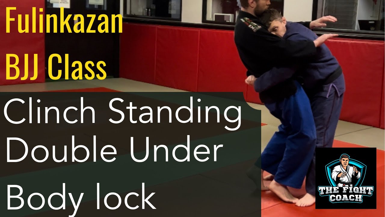 BJJ - Clinch Standing - Double under Body-lock - YouTube