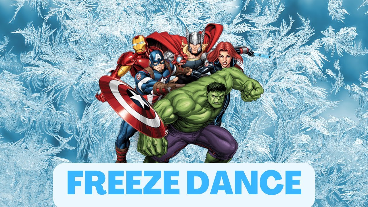 The Avengers Super Hero Brain Break! Freeze Dance Exercise for Kids! - YouTube