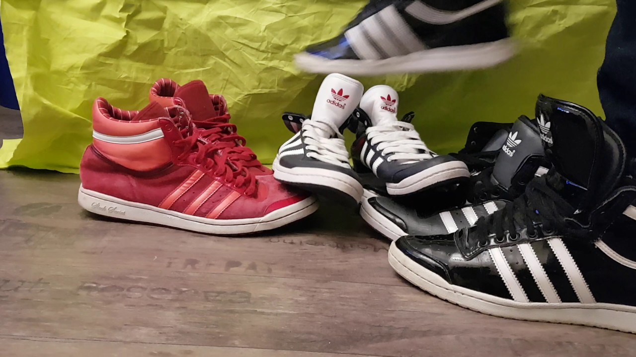 Stomp all my Adidas top ten hi sleeks for Jana :) - YouTube