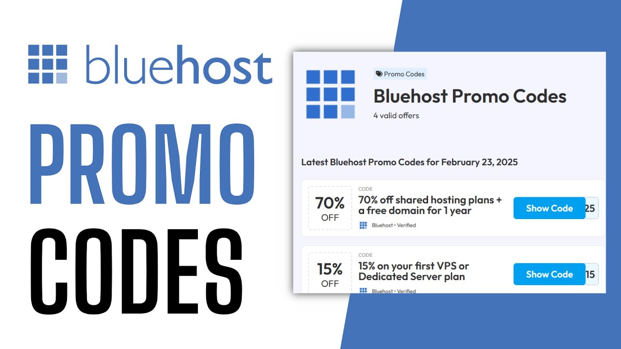 Bluehost Promo Codes & Coupon Codes (2025) - YouTube