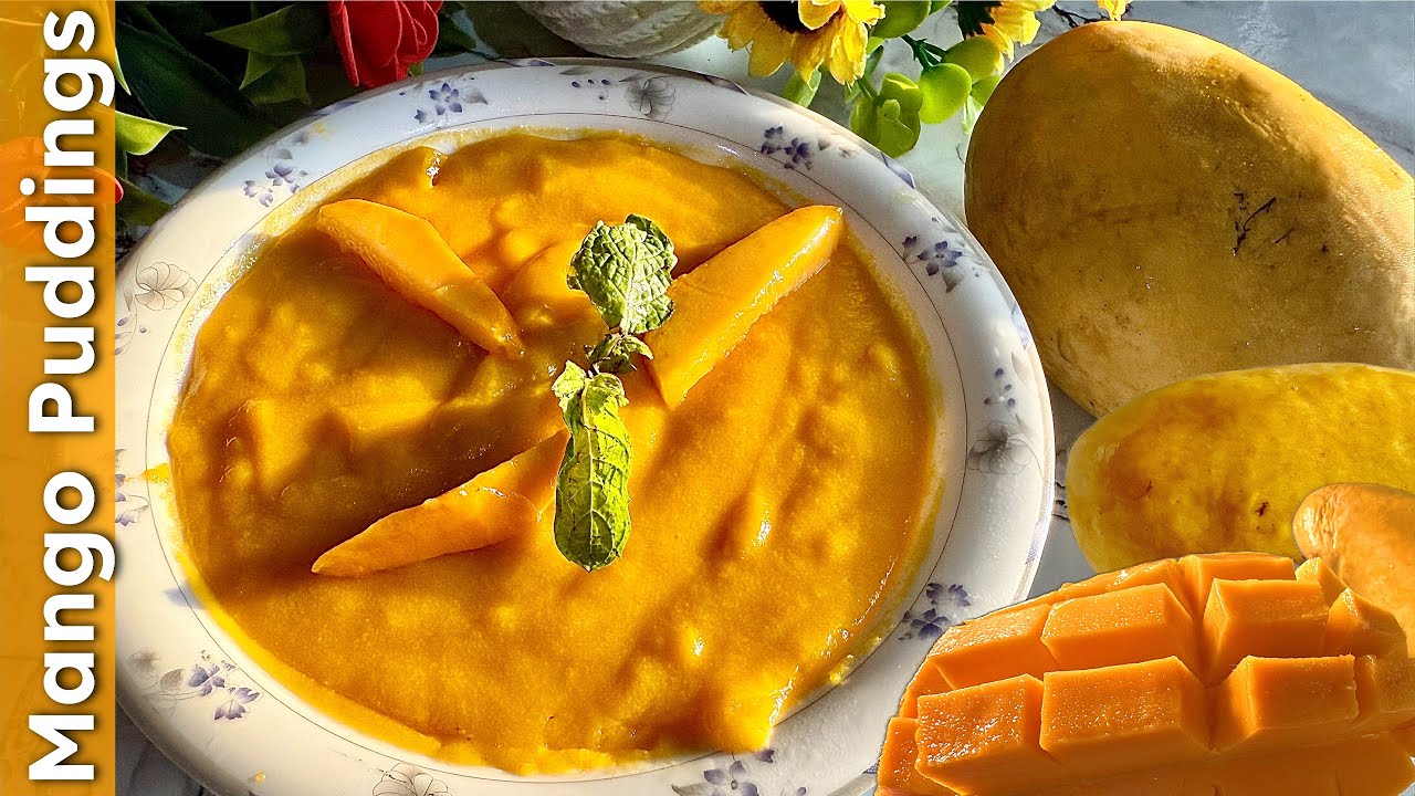 Fluffy and soft Mango Puddings 🥭🍮 Dessert | Mango Delight | Summer ...