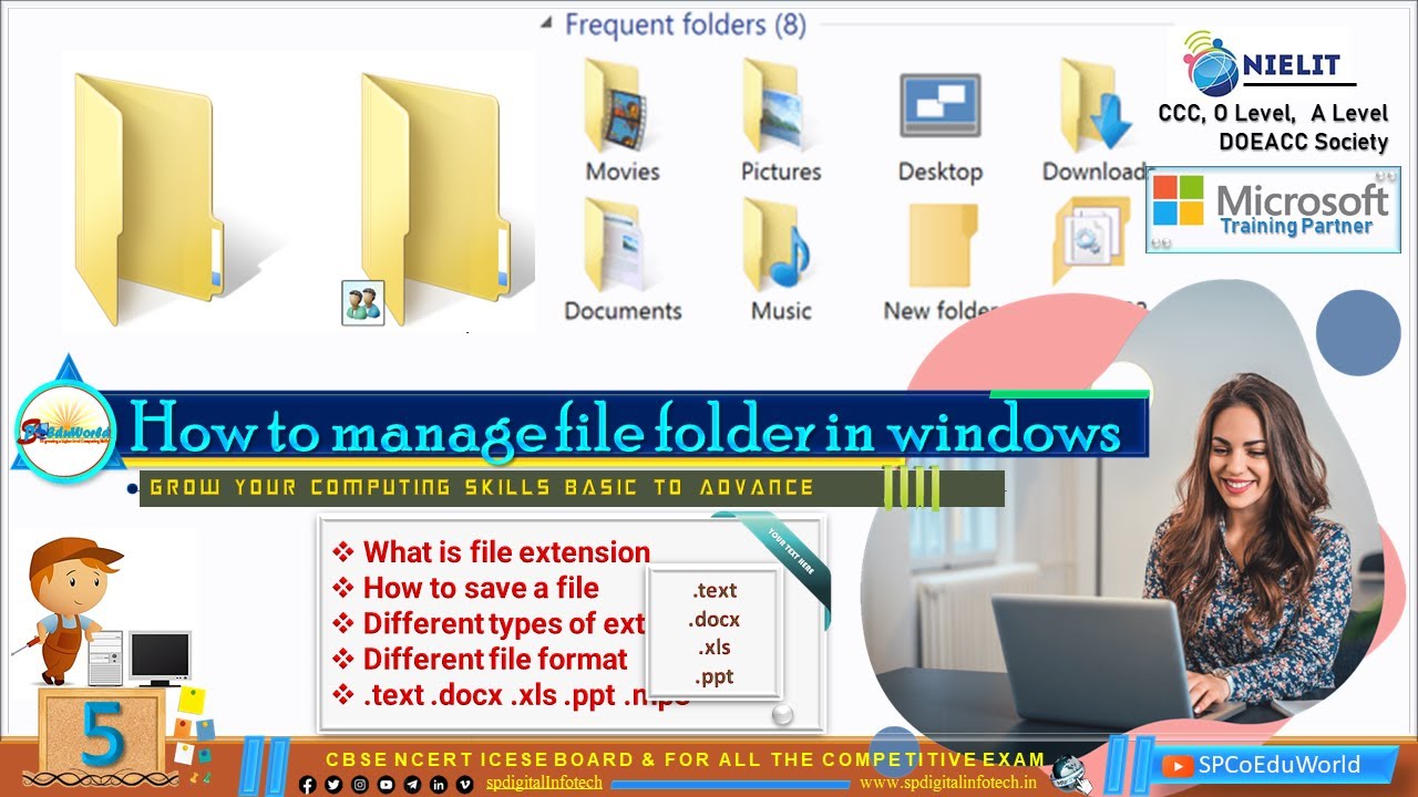 how to manage file folder in windows | window explorer | how to create ...