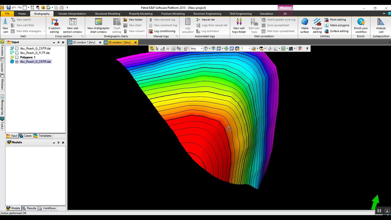 How to create a surface (structure contour map) in Petrel from scratch ...