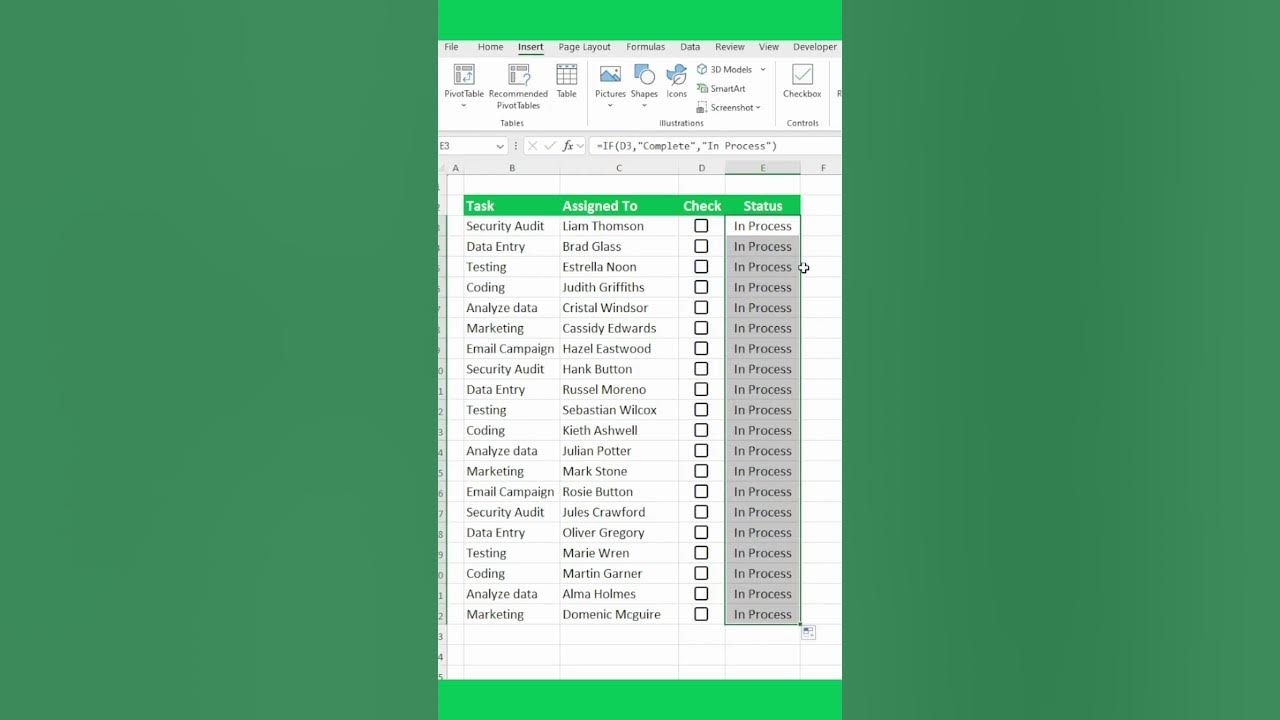 Use this new feature in excel to track your work #exceltech #exceltips #newexcel #shorts - YouTube