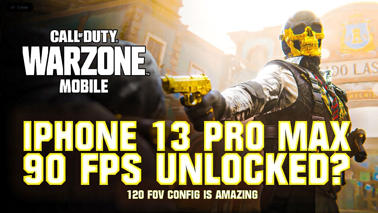 WARZONE MOBILE - IPHONE 13 PRO MAX 90 FPS UNLOCKED 🔥🔥🔥🔥 - YouTube