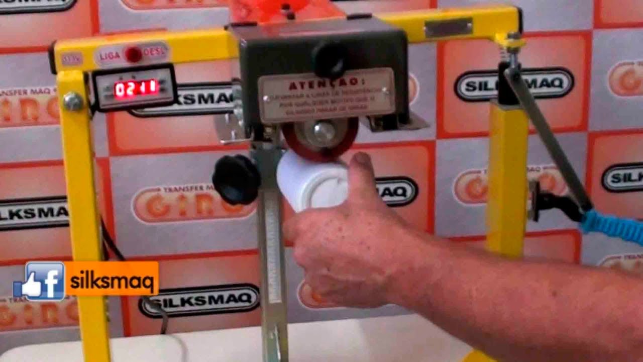 Imprimindo Squeeze Rapido e Pratico Super Transfer Giro SILKSMAQ - YouTube