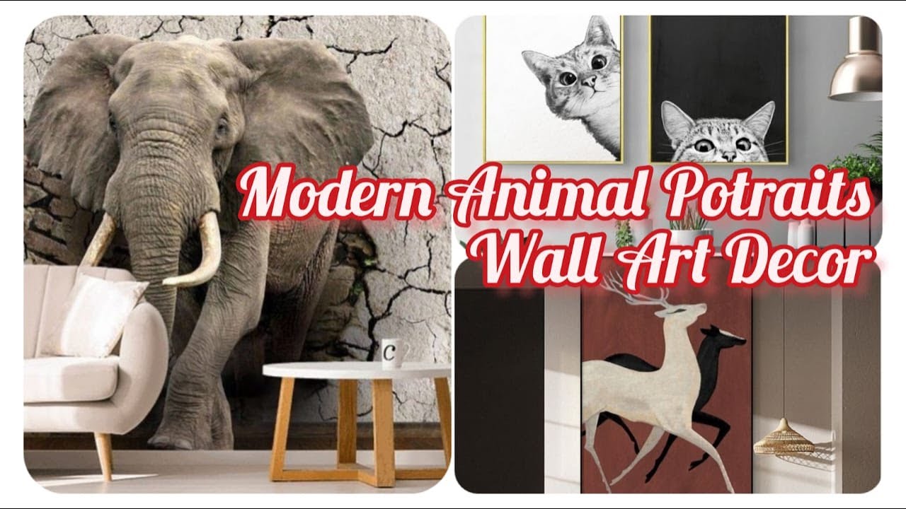 Bold & Realistic Animal Wall Art Portraits Gaining Popularity in Town ...