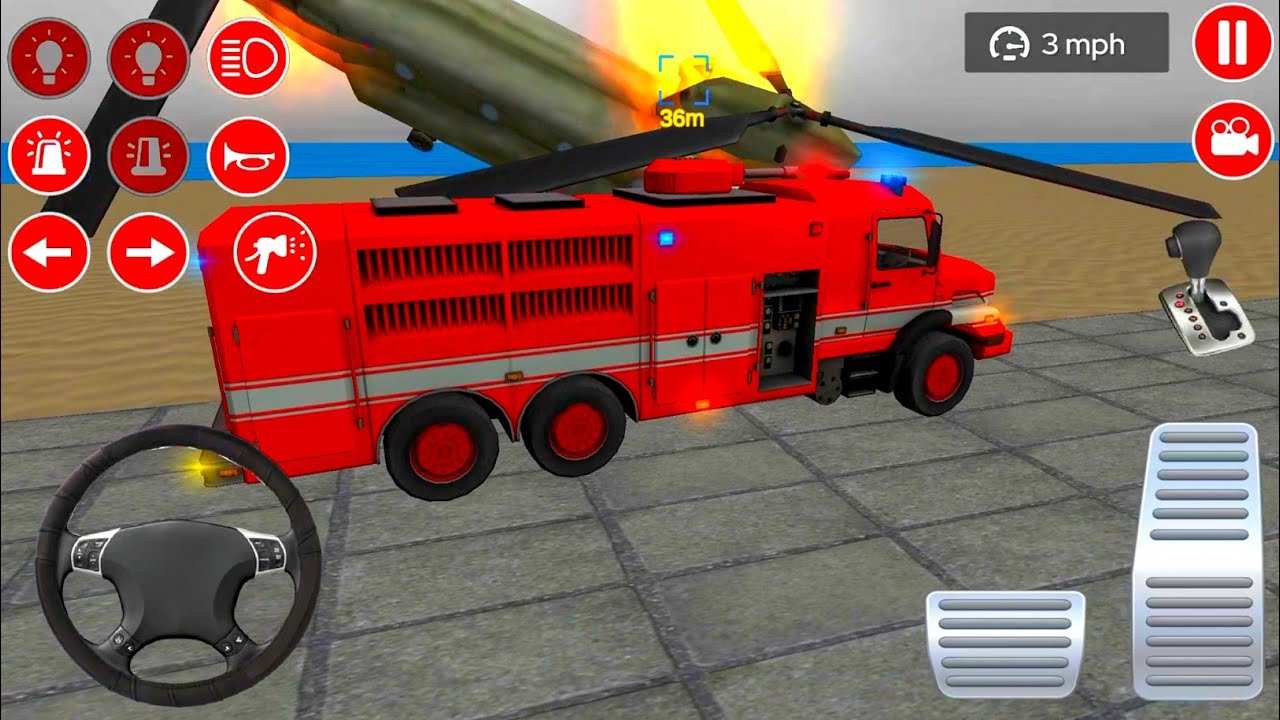 🔥 Fire Truck 🔥 - Fire Engine Simulator Game Part 2 - Android Gameplay ...