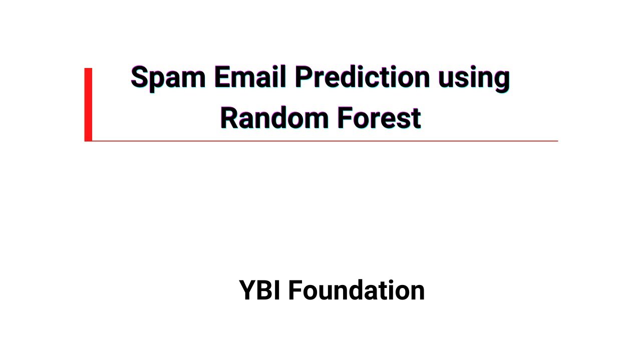 Spam Email Prediction Random Forest Real World Example Python Project Tutorial Hands