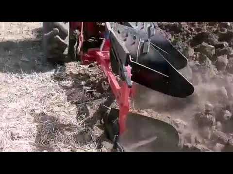 Mahindra 575 with reversible mb plow - YouTube