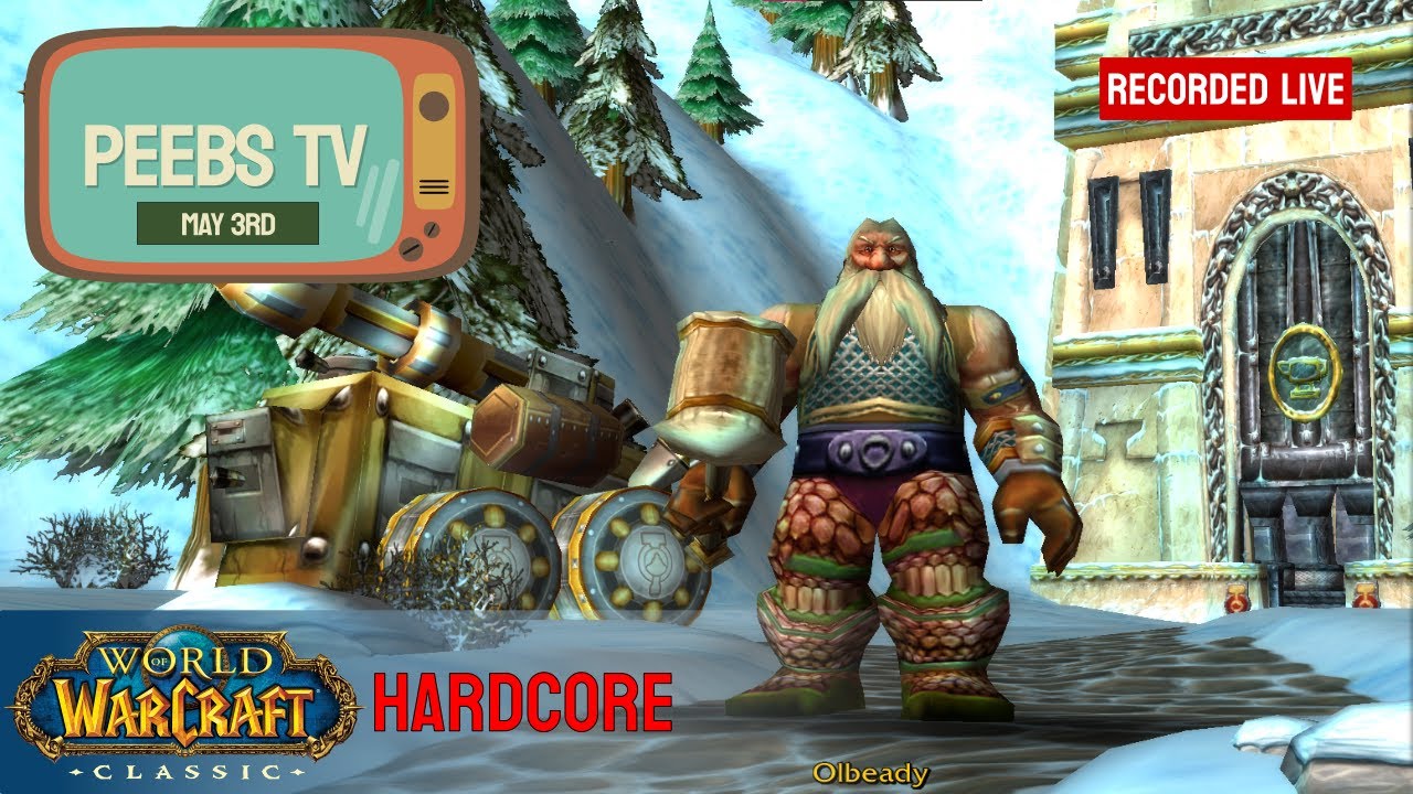 So I tried to Livestream Hardcore WoW Classic | Peebs TV Plays WoW ...