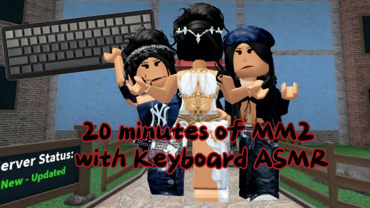 Playing MM2 For 20 Minutes + Keyboard ASMR! - YouTube