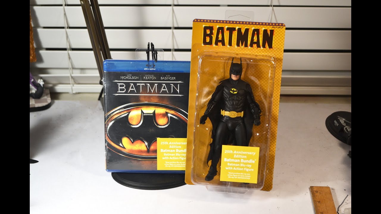 Toys R Us Exclusive 25th ANNIVERSARY 7" NECA 1989 BATMAN BLURAY FIGURE ...