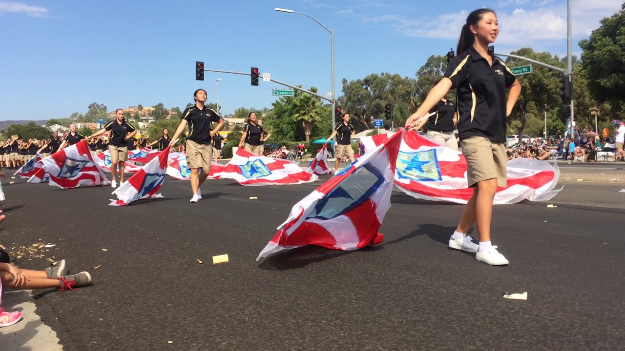 Westview GOLD marching in Poway Days Parade Sept 2017 - YouTube
