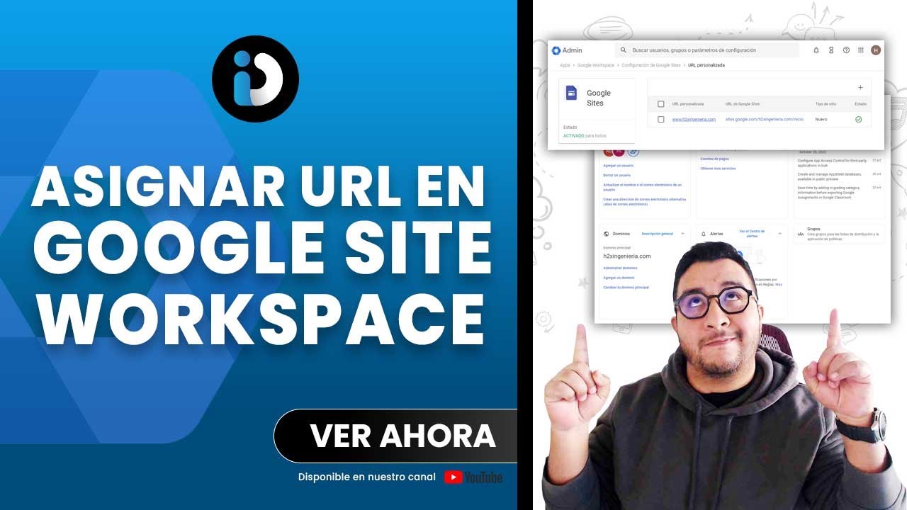 Asignar URL Personalizada a google site en google workspace 2022 - YouTube