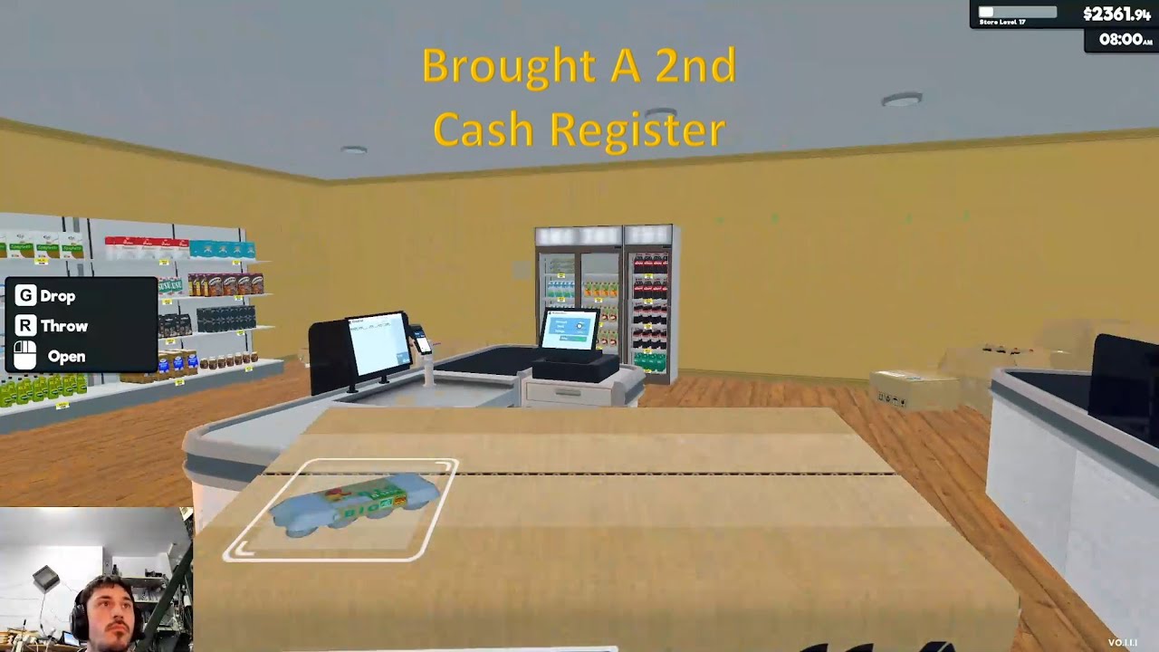 Supermarket Simulator Brought A 2nd Cash Register - YouTube