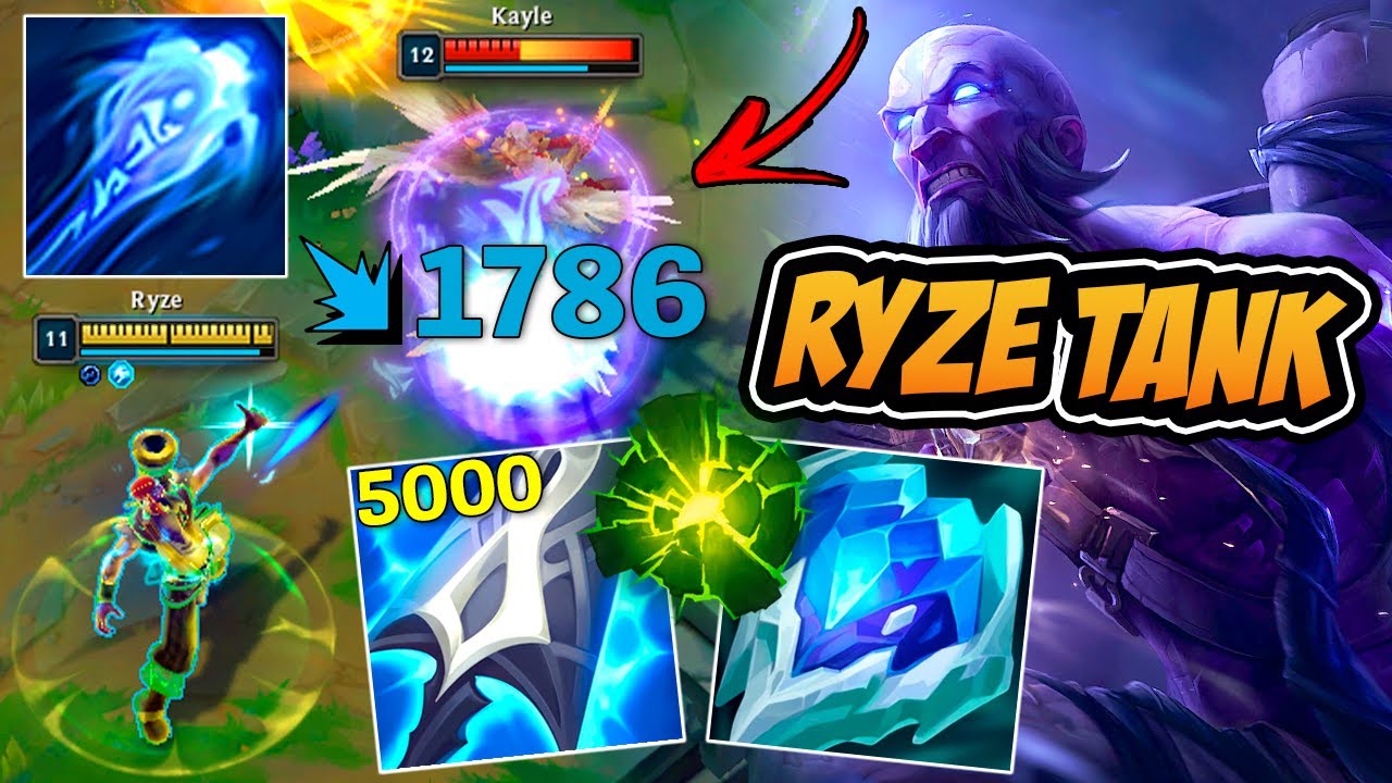 O MEGA RYZE TANK DE MURAMANA DÁ MUITO DANO E FICA IMORTAL !! - LEAGUE ...